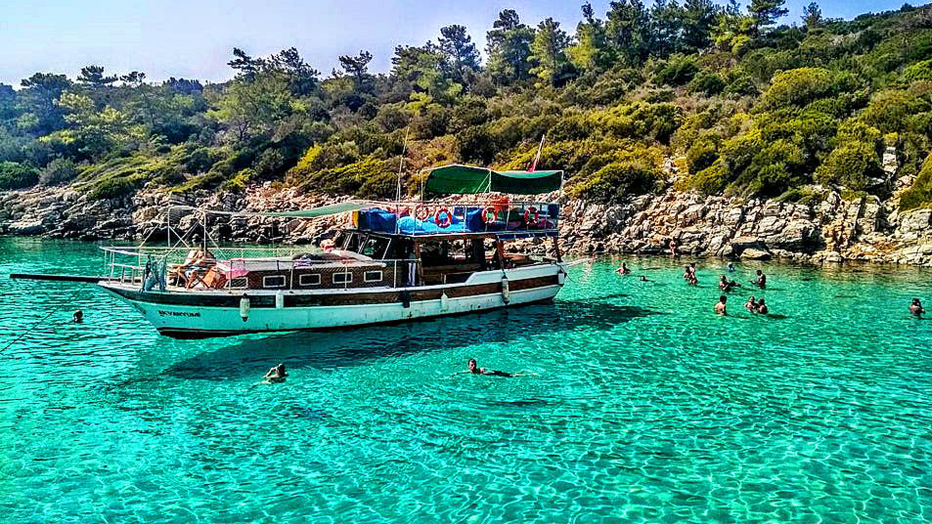 Full-Day Boat Trip: Explore German Bay & Orak Island from Bodrum